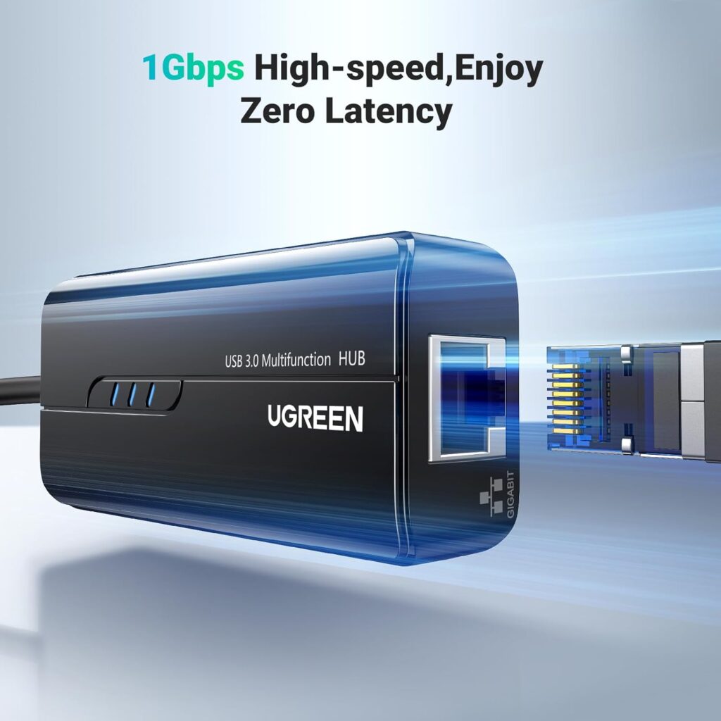 UGREEN 20265 USB 3.0 Hub with Gigabit Ethernet
