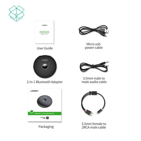UGREEN 40762 Bluetooth V4.2 Receiver/Transmitter