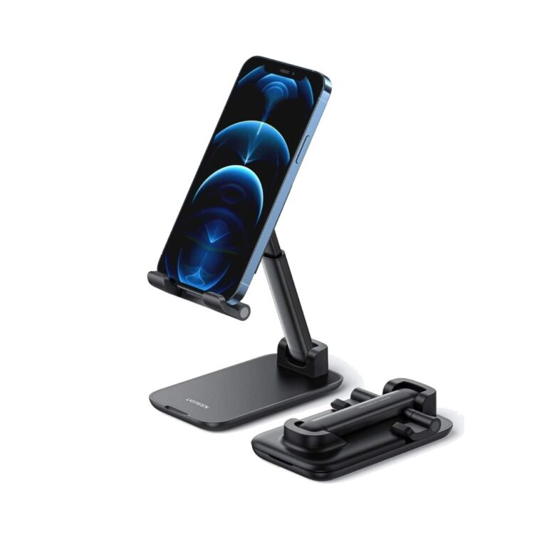 UGREEN 20435 Foldable Desktop Cell Phone Holder (Black) Portable ...