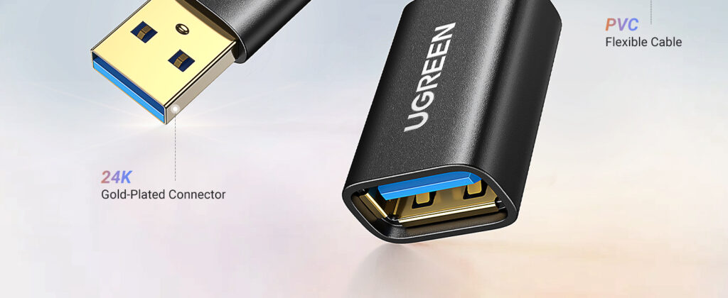Ugreen 30127 USB 3.0 Extension Male Cable 3m - AppleMe