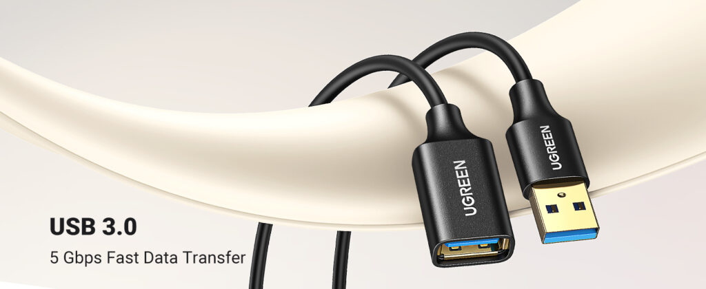 UGREEN 30127 USB 3.0 Extension Cable Male to Female (3 Meter) Gold Plated