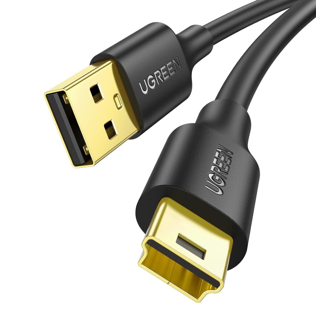UGREEN 30472 USB 2.0 Male to Mini 5-Pin Male Cable (2 Meter)