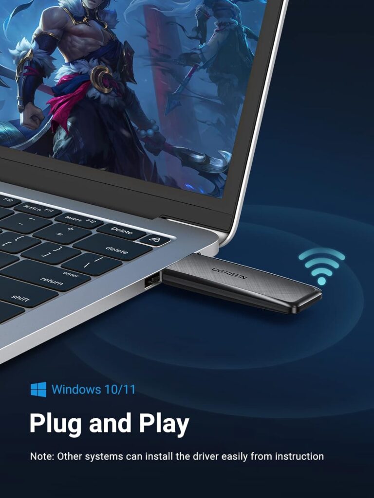 UGREEN 50340 AC1300 USB WiFi Adapter 5G 2.4G Dual Band USB 3.0 WiFi ...