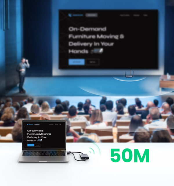 UGREEN 50633 Wireless HDMI Extender TX and RX 50 Meter Range