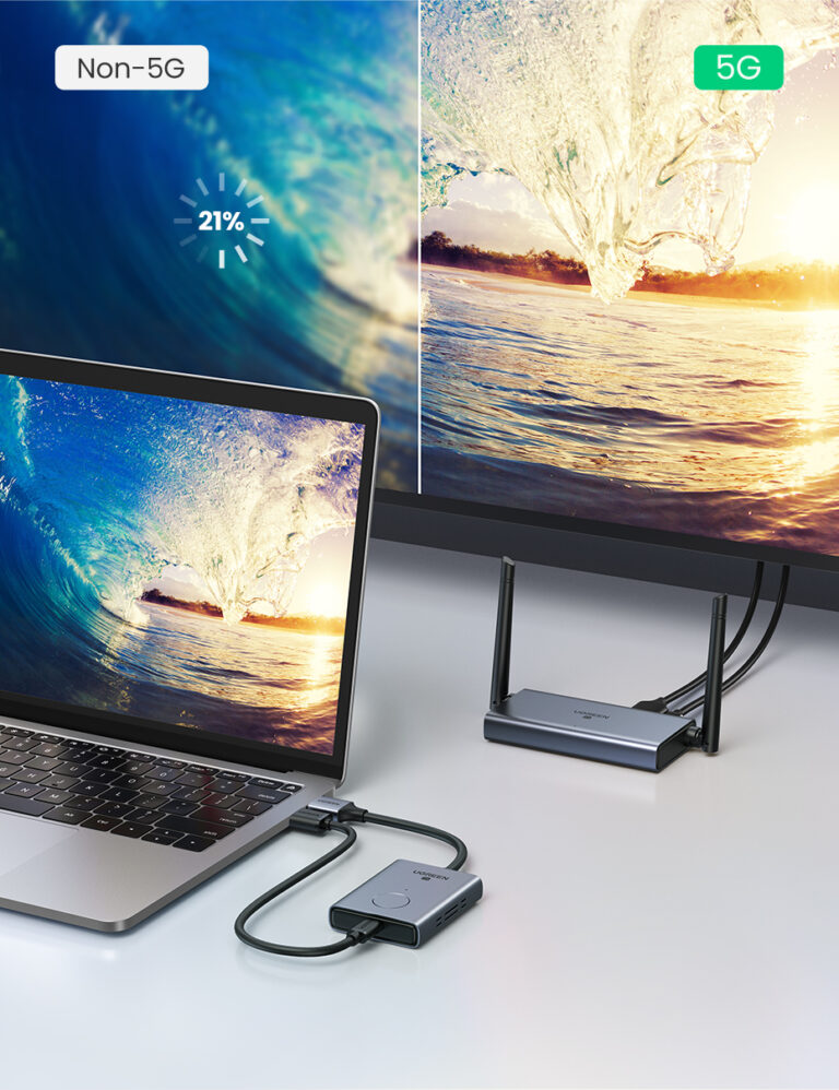 UGREEN 50633 Wireless HDMI Extender TX and RX 50 Meter Range