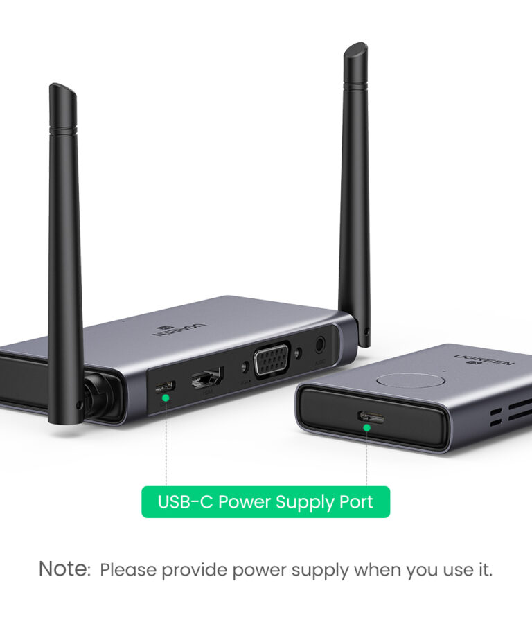 UGREEN 50633 Wireless HDMI Extender TX and RX 50 Meter Range