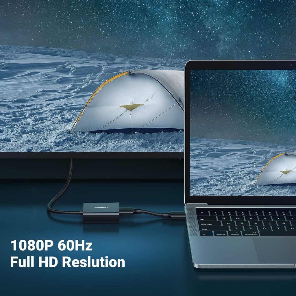 UGREEN 60814 VGA to HDMI Converter with Audio and Power Supply