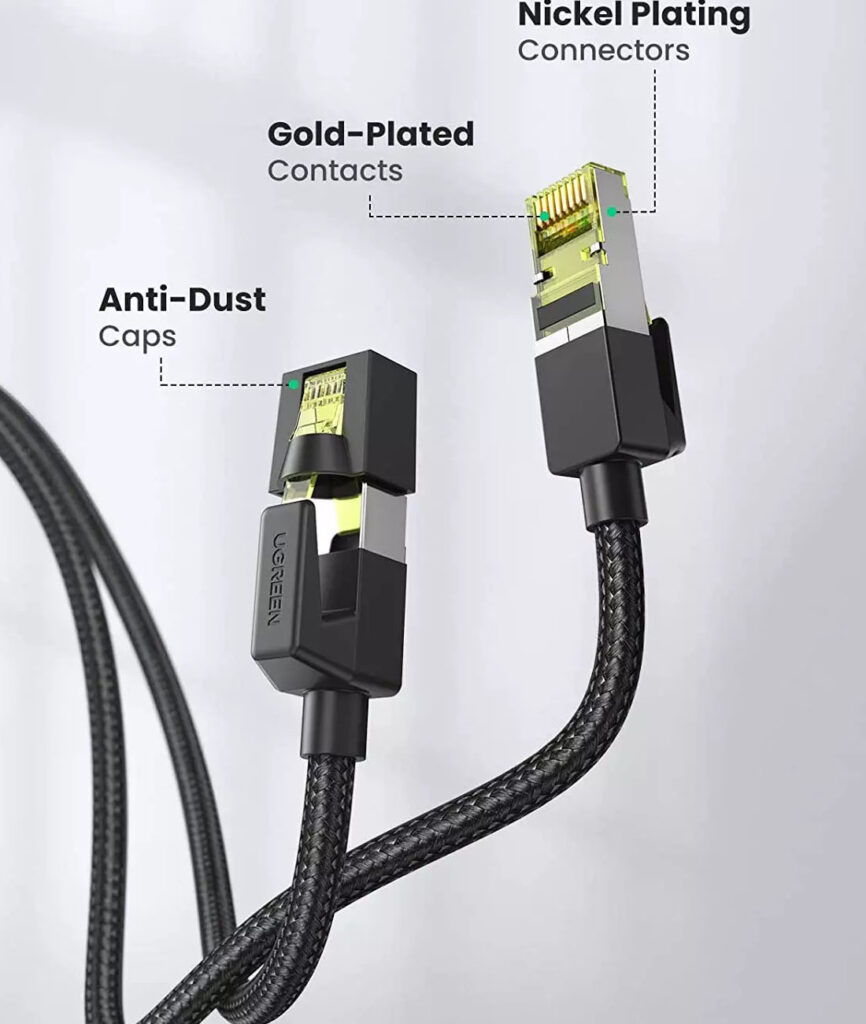 UGREEN 80423 CAT7 Ethernet Cable with Shielded Braid (2 Meter)