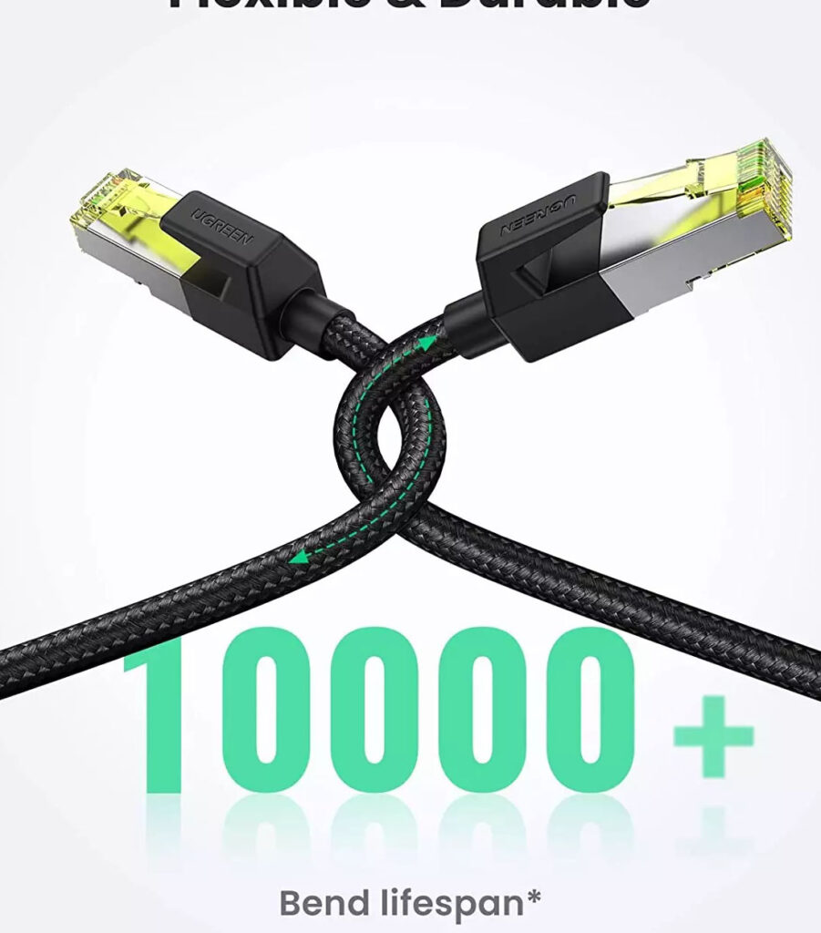 UGREEN 80423 CAT7 Ethernet Cable with Shielded Braid (2 Meter)