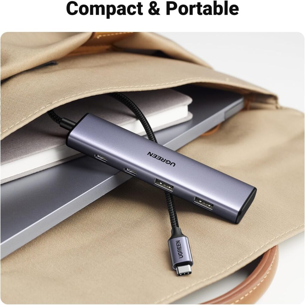 UGREEN 15395 USB-C Hub 4 Ports, USB C Multiport Adapter with 2 USB C ...