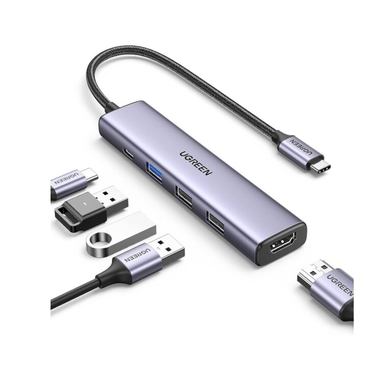 UGREEN 15495 Revodok 105 USB C Hub 5 in 1 Multiport Adapter 4K HDMI ...