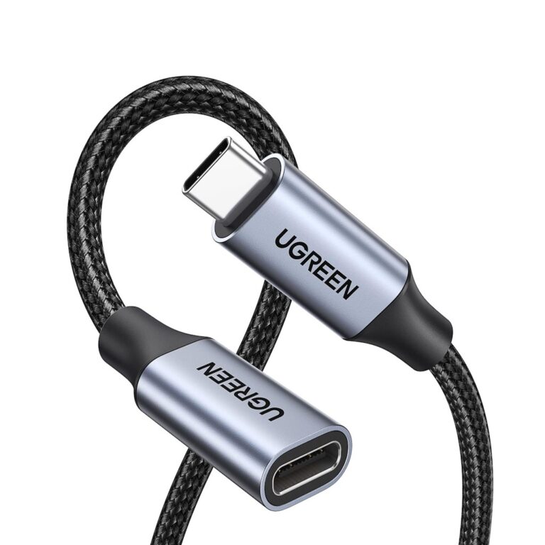 UGREEN 30205 USB-C to USB-C Female Gen 2 Alu Case Braided Extension ...