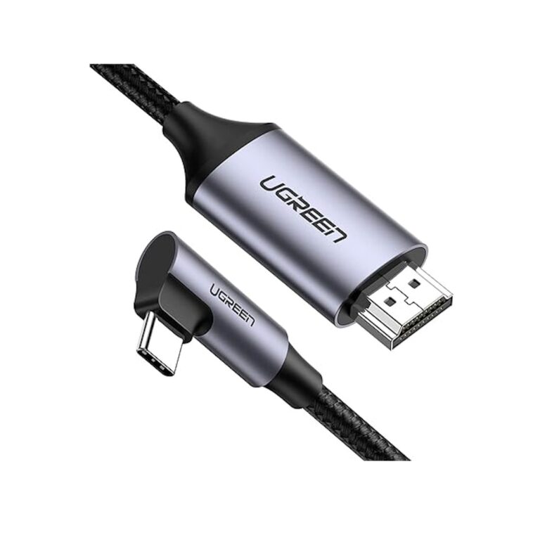 UGREEN 50530 Angled USB C to HDMI 4K Cable Nylon Braided (2 Meter)