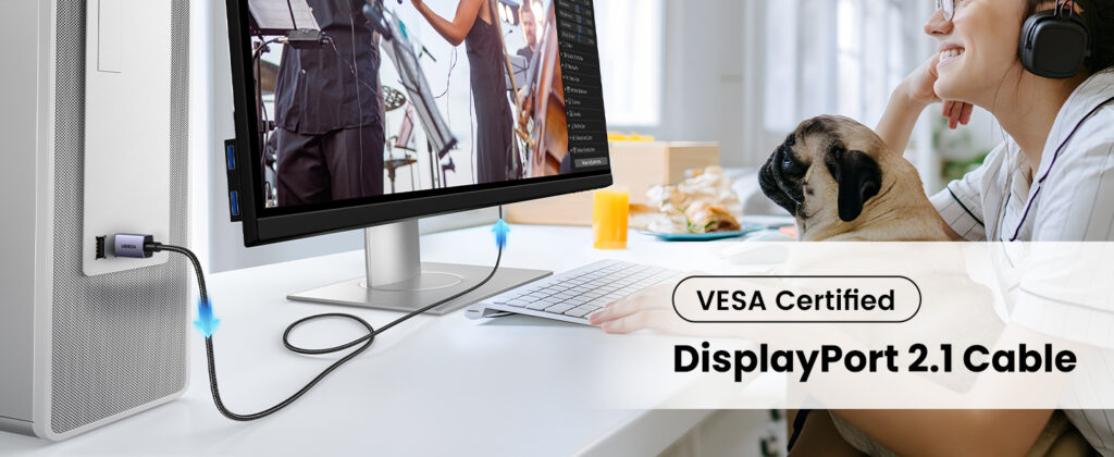 UGREEN 15384 16K DisplayPort Cable 2.1 (VESA Certified) FreeSync G-Sync ...