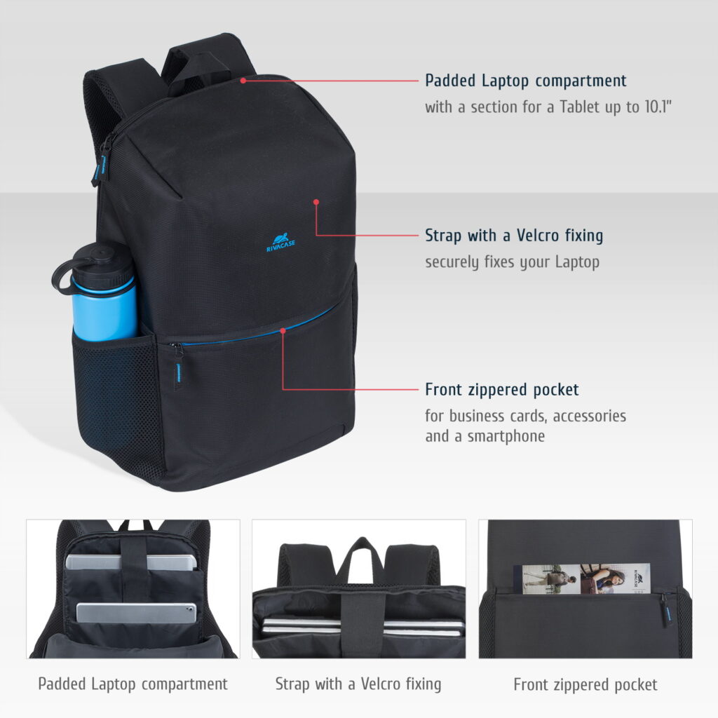 RIVACASE 8067 Laptop Backpack 15.6'' Black