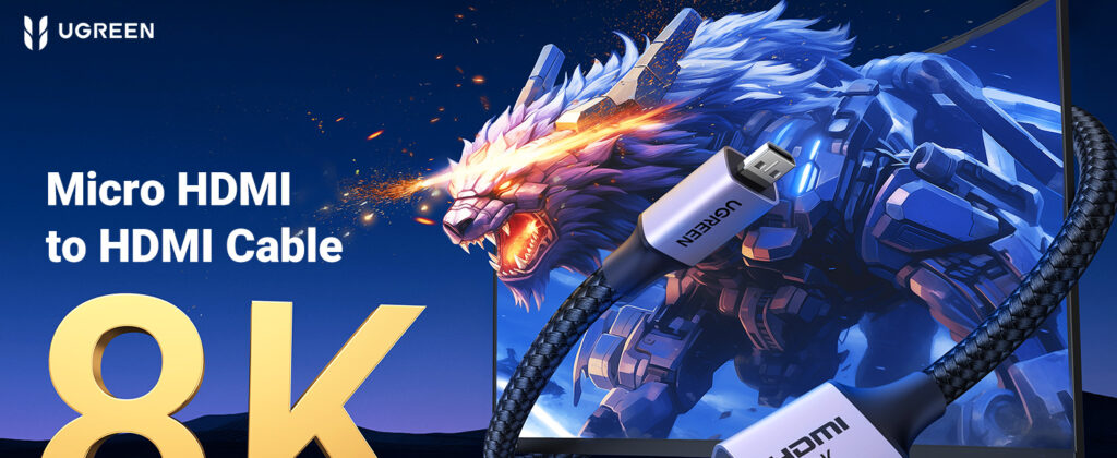 Ugreen 15517 HD164 Micro HDMI / HDMI 2.1 8K Cable 2M - AppleMe