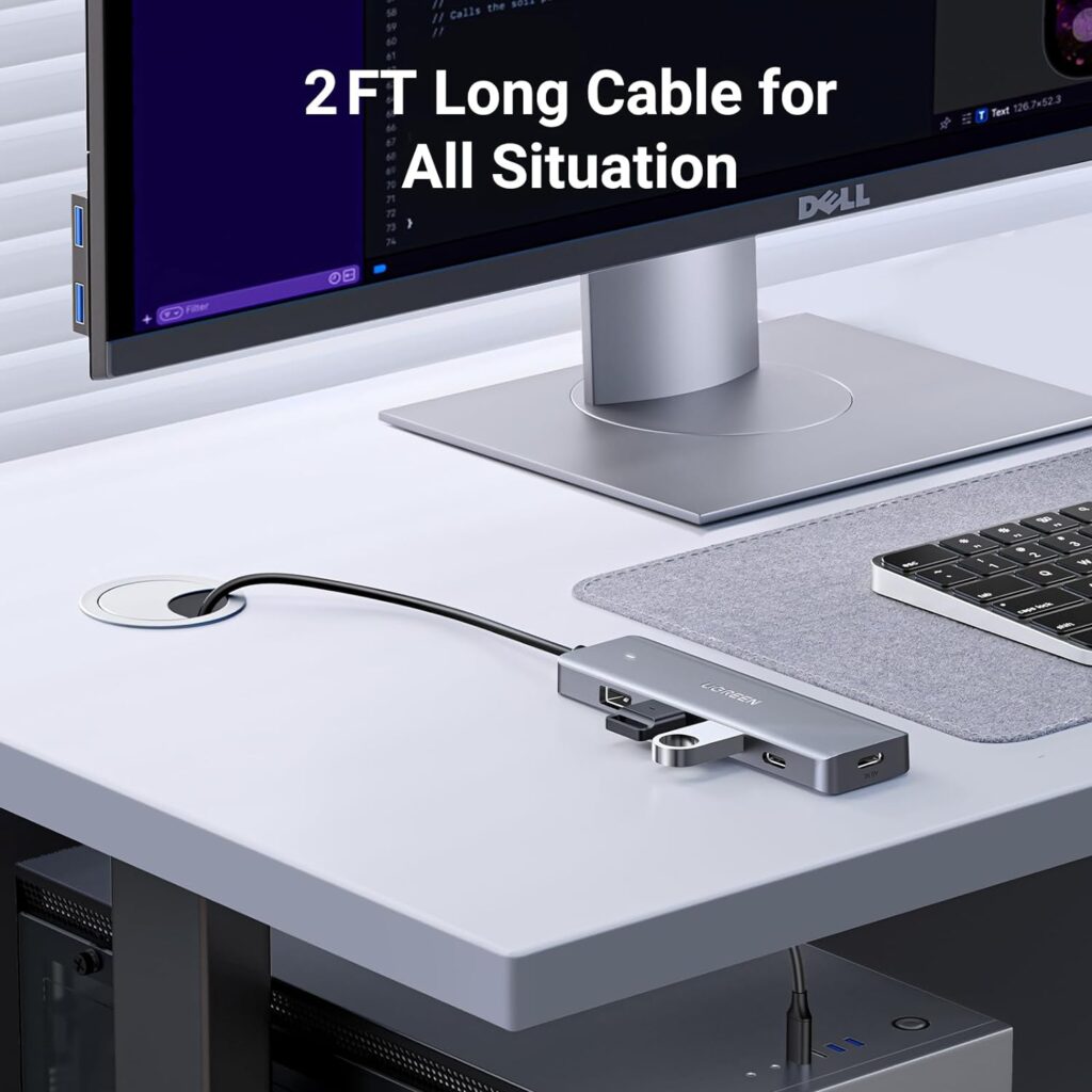 UGREEN 15920 USB Hub 4 Ports USB to USB C & 3 USB A Multiport Adapter ...