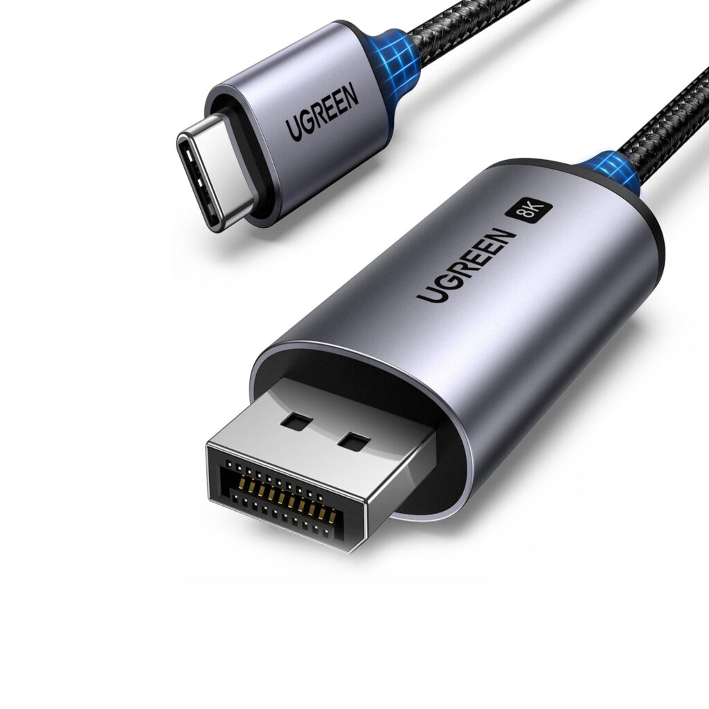 UGREEN 25158 Thunderbolt USB C to DisplayPort Cable DP 1.4 (2 Meter)