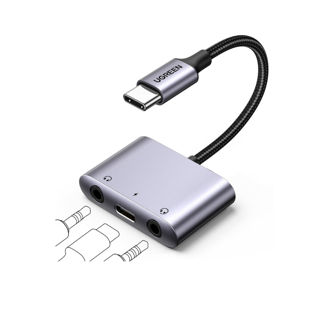 UGREEN 25838 USB C to 3.5mm Audio Adapter 3 in 1 Charger and Headphone ...