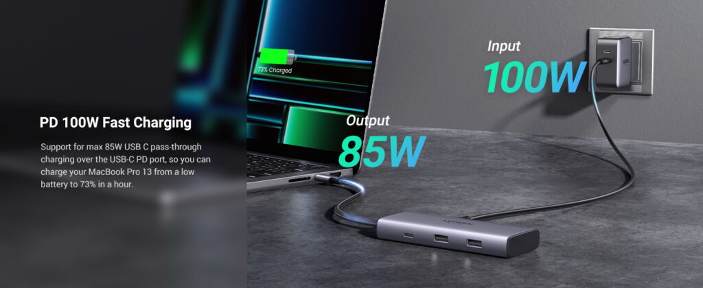 UGREEN 15852 Revodok 206 Docking Station 6 in 1 USB C Hub