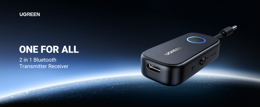 UGREEN 35222 2-in-1 Wireless Bluetooth 5.2 Transmitter/Receiver Adapter
