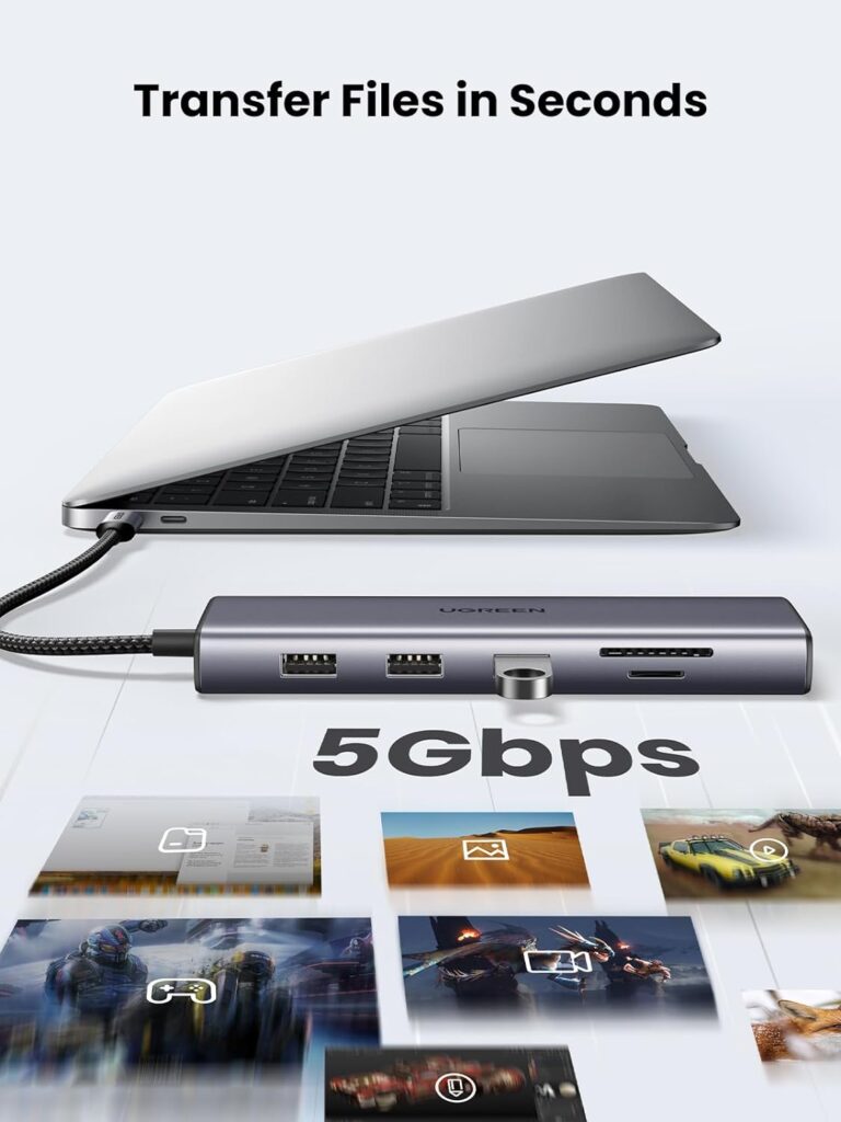 UGREEN 15601 USB C 10-in-1 Hub 4K HDMI & VGA Dual Monitor