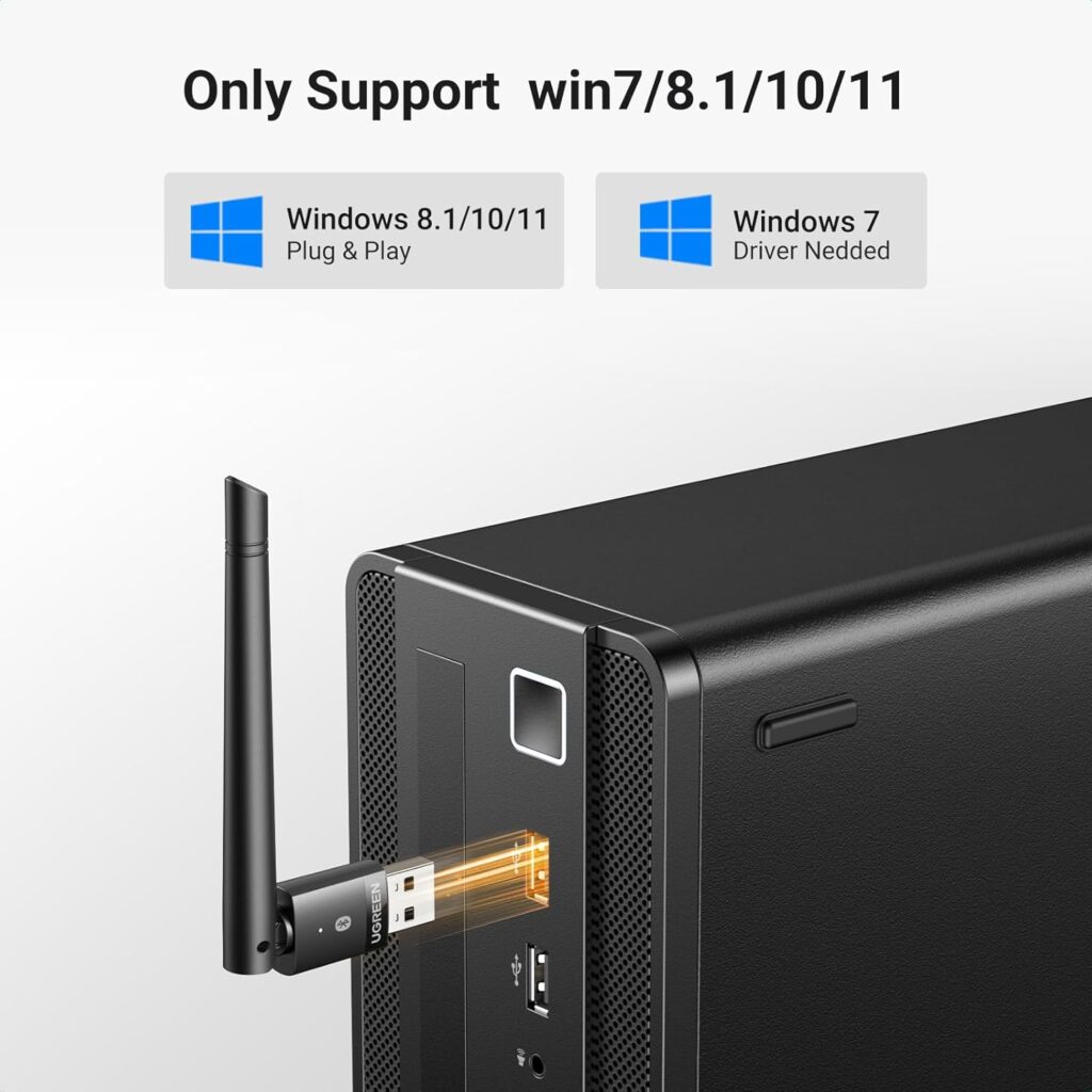 UGREEN 35059 Bluetooth 5.4 Adapter Long Range USB Bluetooth Dongle for ...
