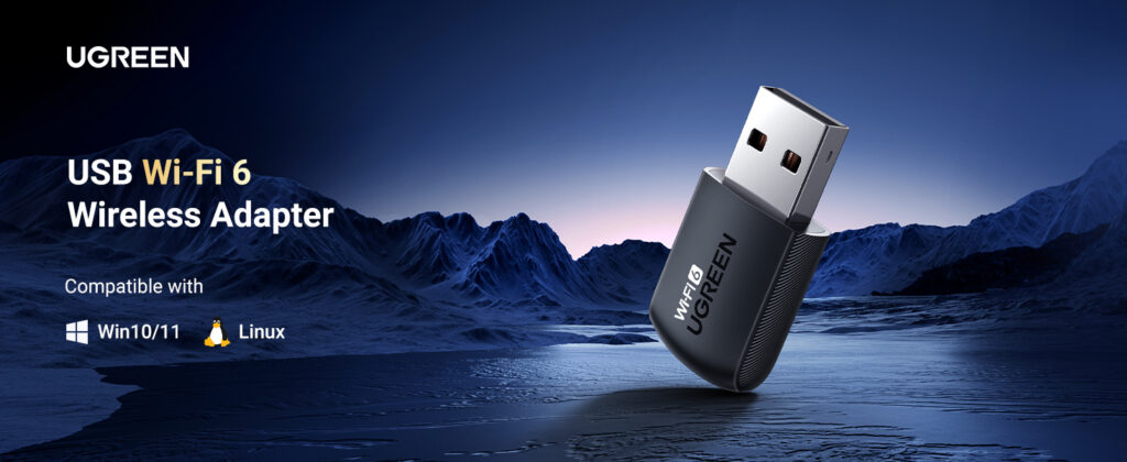 UGREEN 35264 WiFi-6 AX900 900Mbps WiFi Adapter 5G 2.4G Dual Band WiFi ...