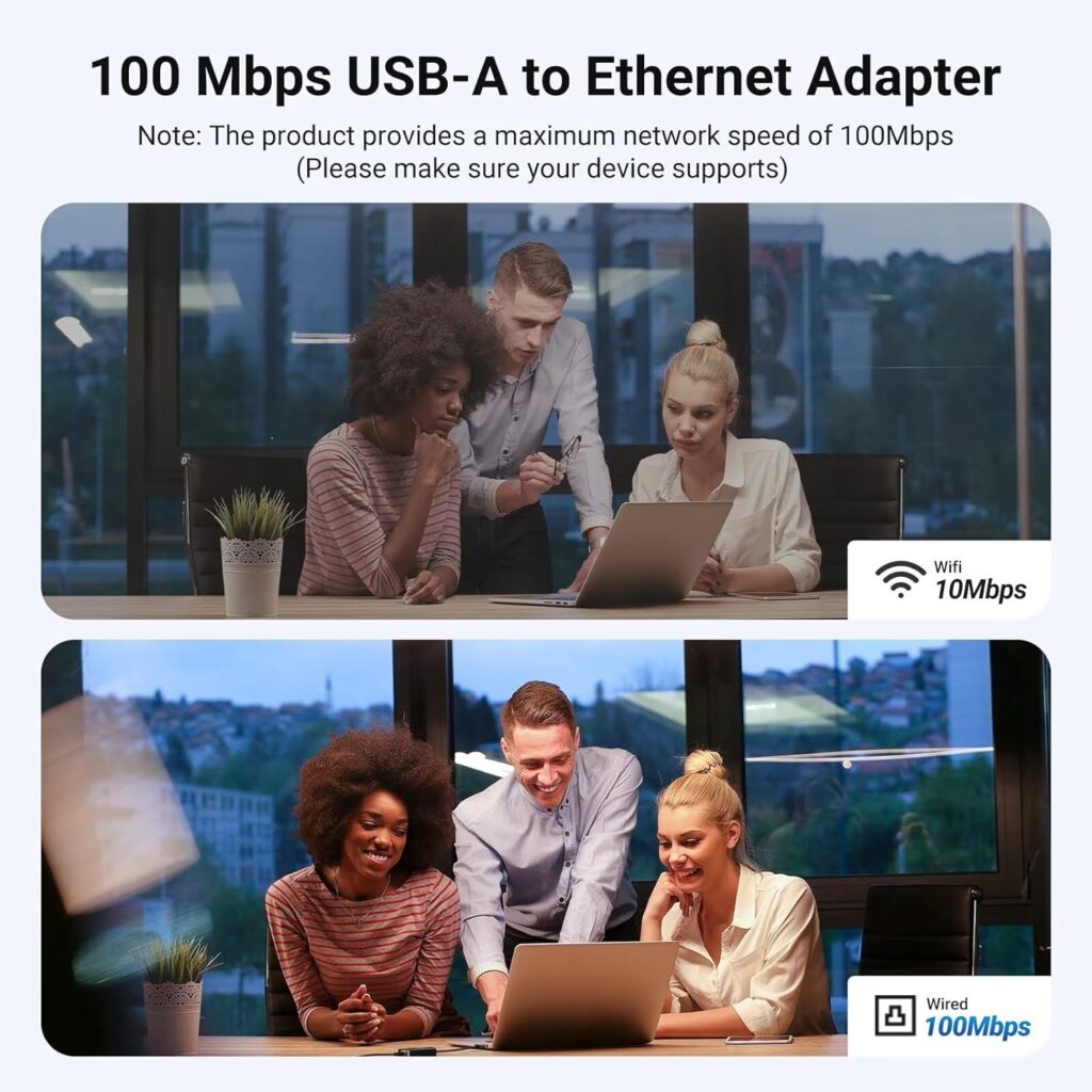UGREEN 20254 USB-A to RJ45 Wired Ethernet Adapter LAN Adapter