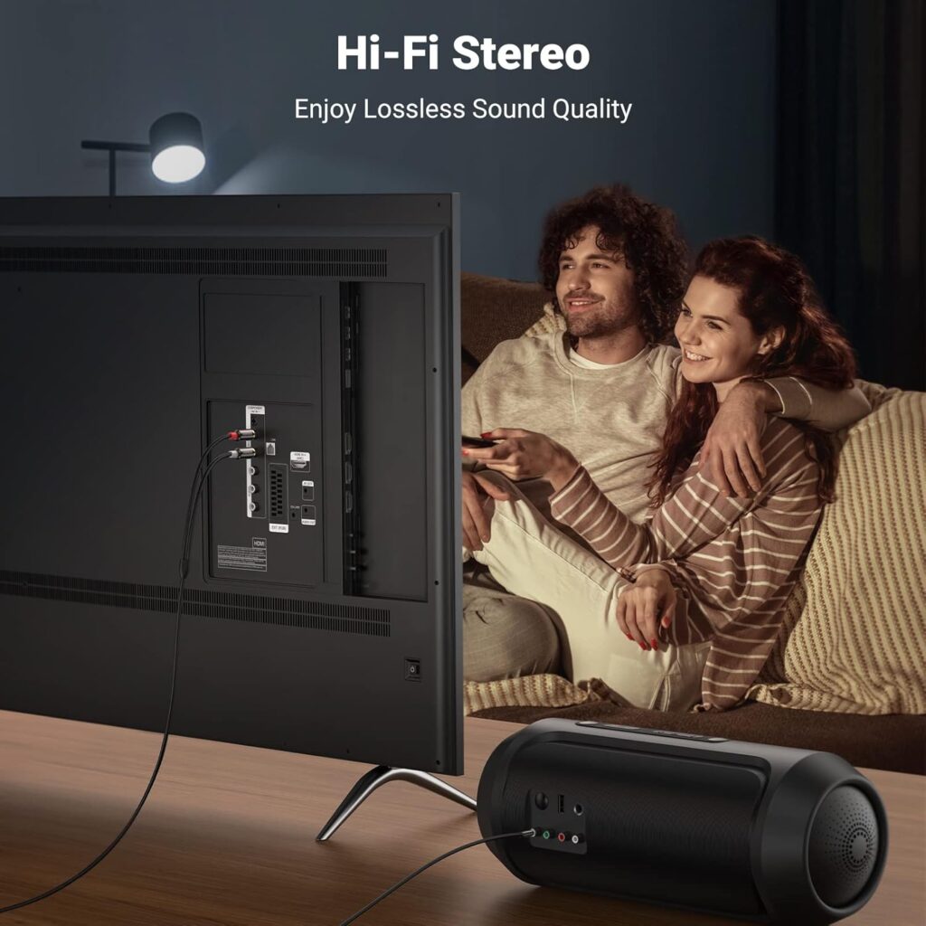 UGREEN 10590 Aux Audio 3.5mm to RCA Cable HiFi Sound (3 Meter)