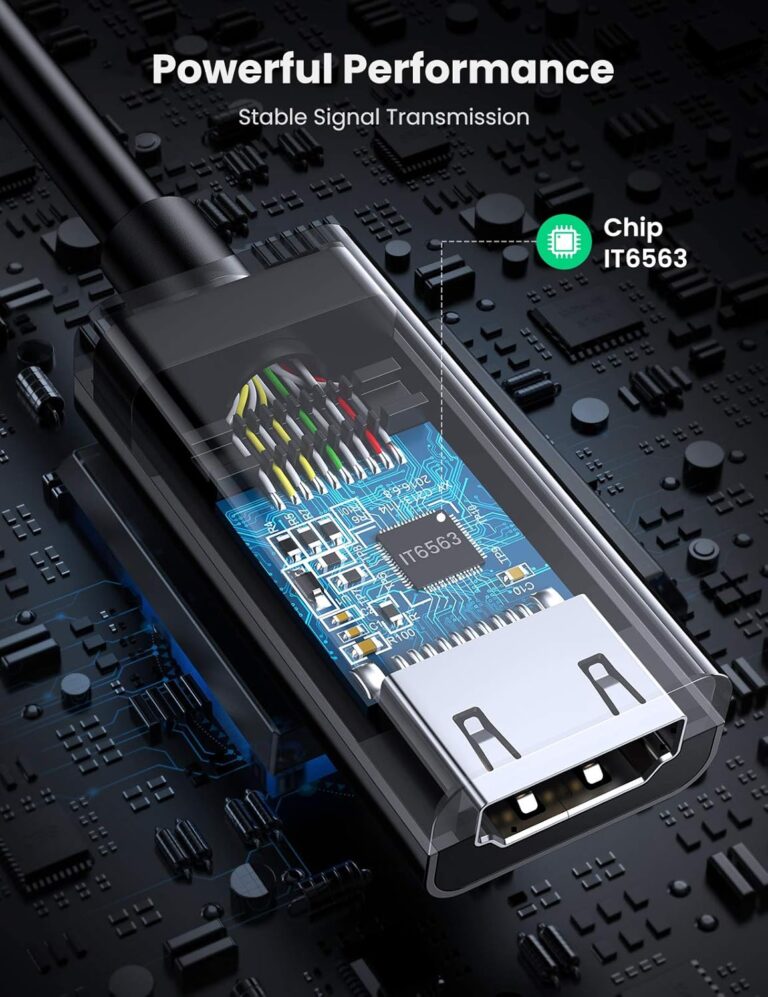 UGREEN 70694 DisplayPort Male to HDMI Female Adapter (4K@60Hz) Gold-Plated