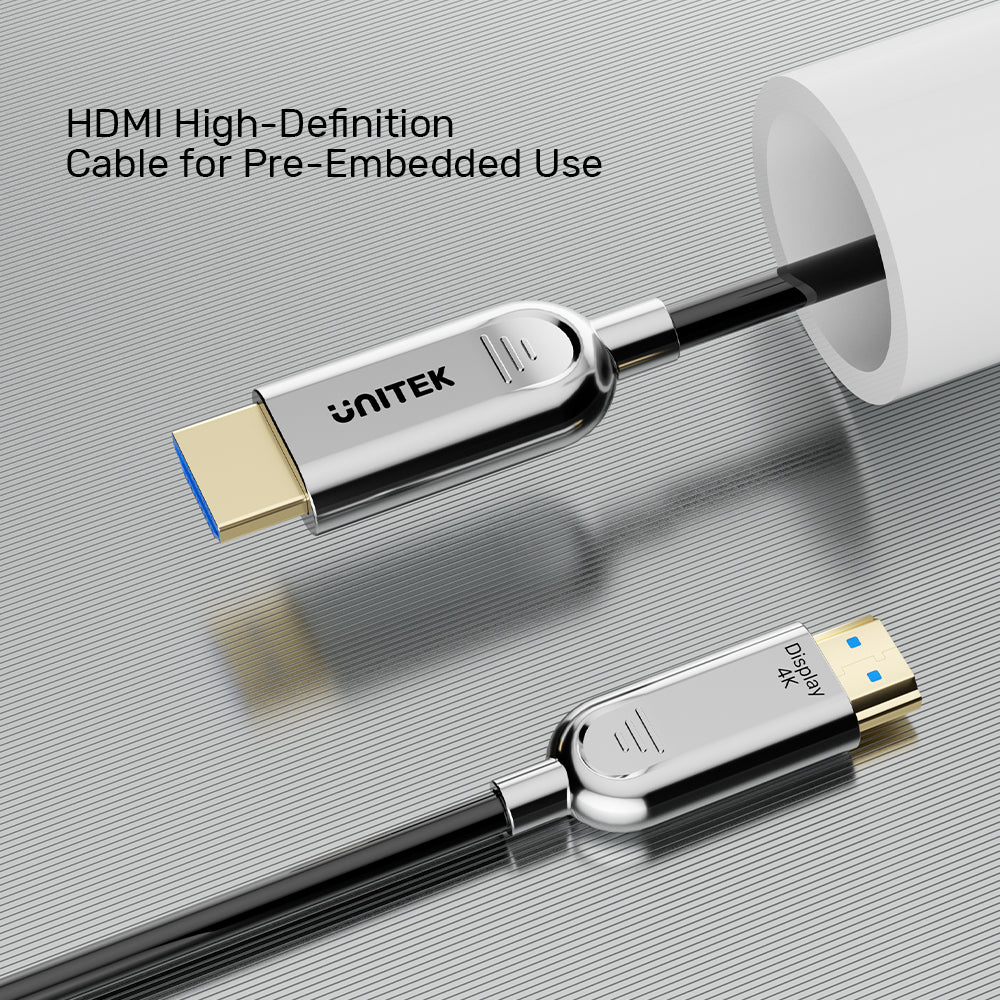 UNITEK 4K Fiber Optic HDMI Cable 4K@60Hz HDR, ARC, HDCP 2.2 for Long ...