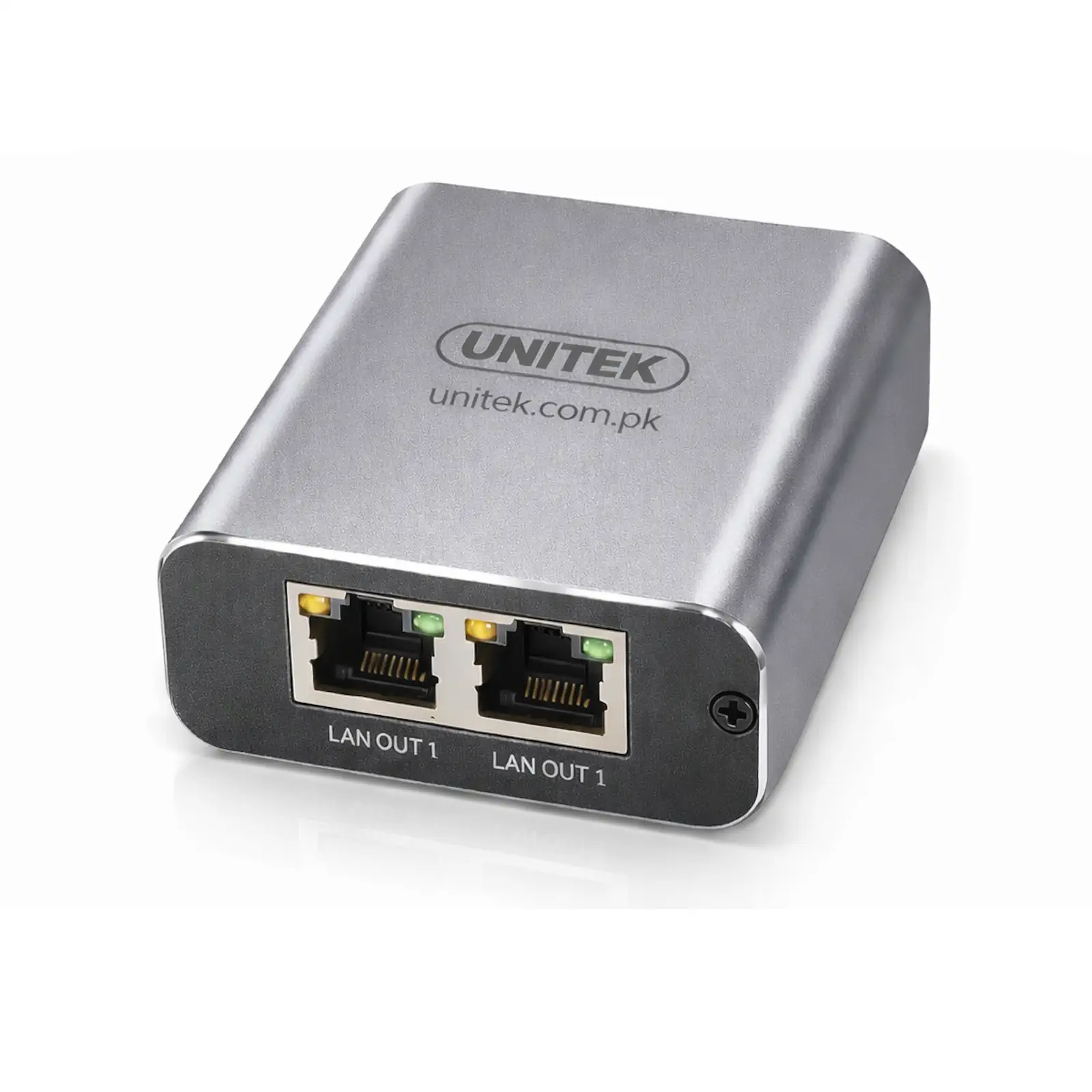 UNITEK 1-to-2 Gigabit Network Splitter, Metal Shield, 1000 Mbps, Plug ...